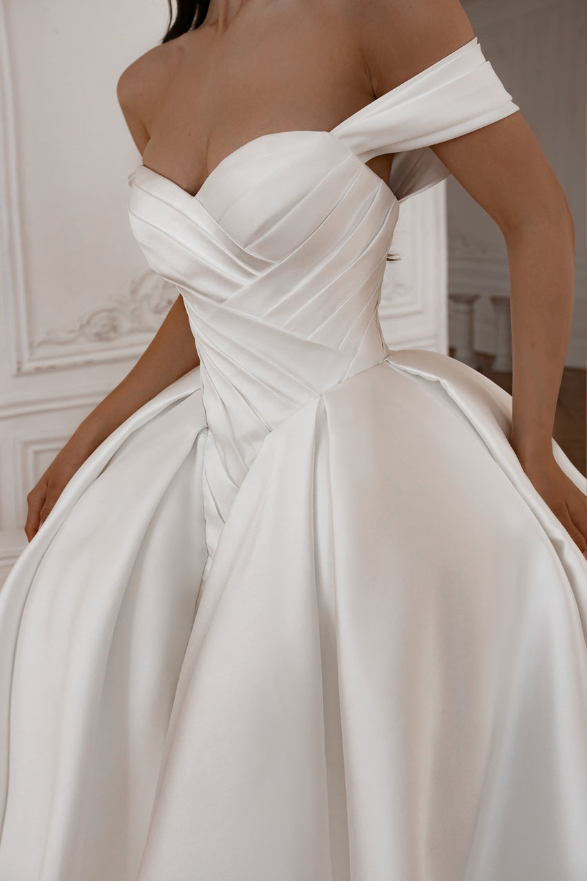 Basque Waist Wedding Dress & Gowns | Olivia Bottega