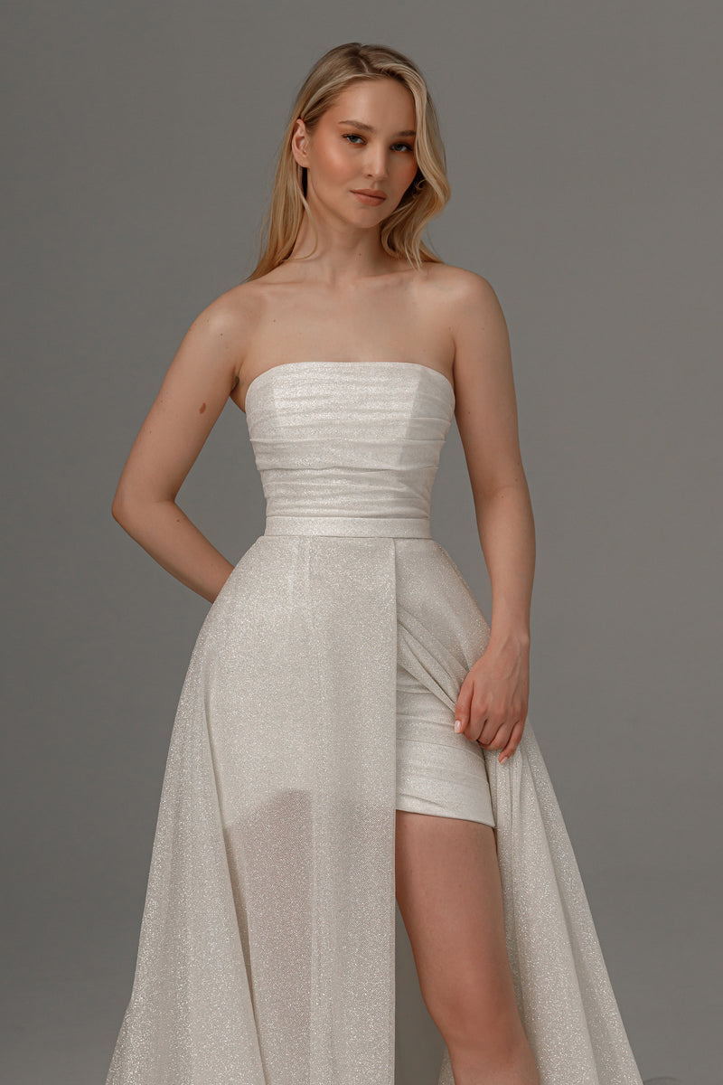 2 in 1 Wedding Dress Ebba With Detachable Calista Skirt – Olivia Bottega