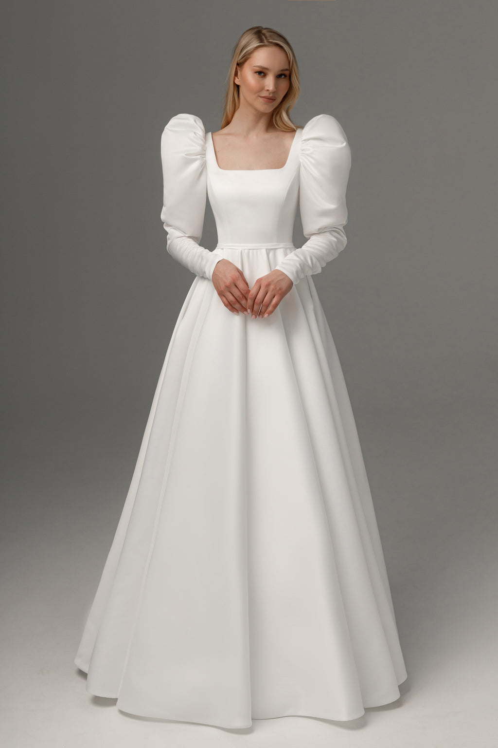 Wedding Dress Donoma with Long Sleeves – Olivia Bottega