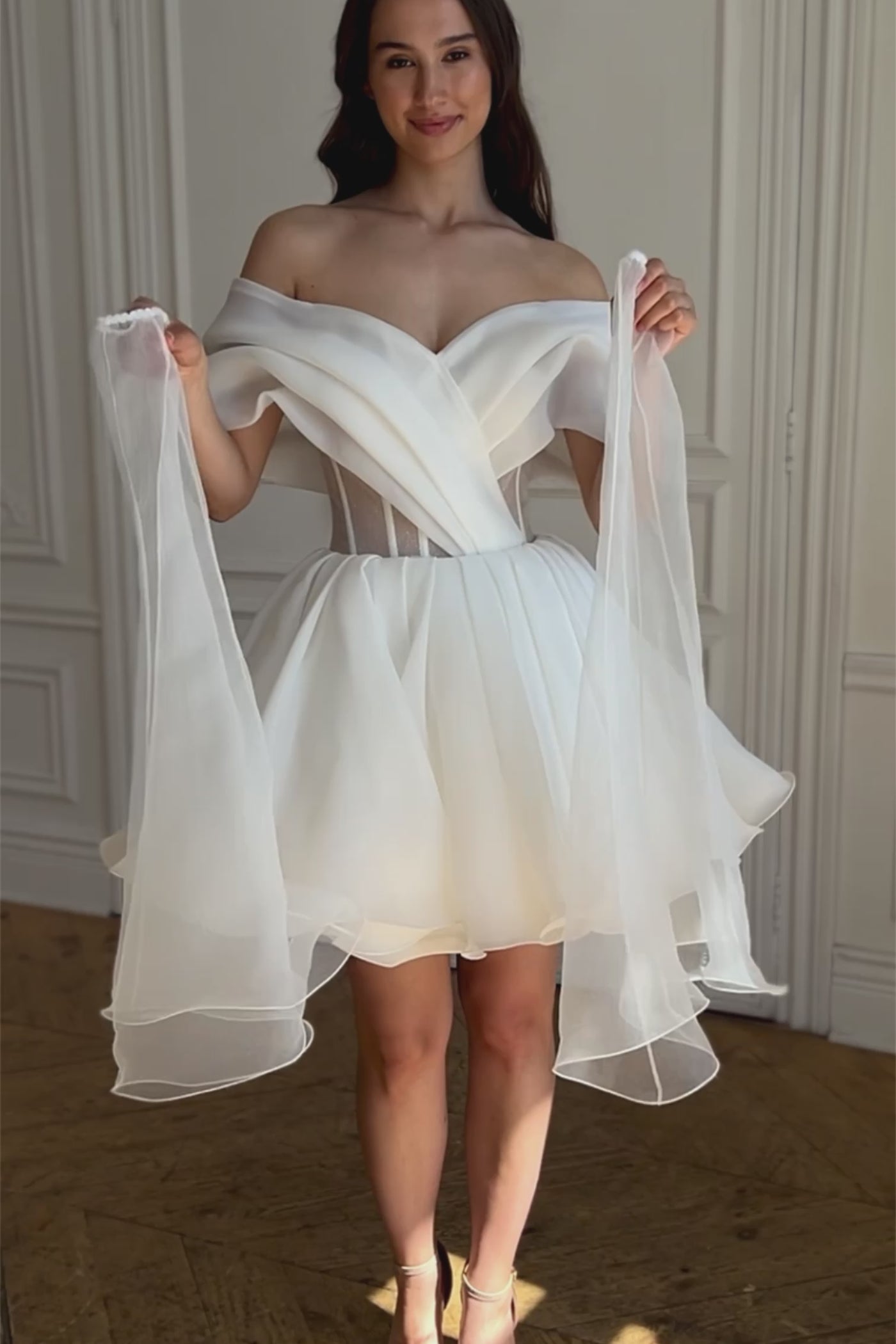2 in 1 Wedding Dress Inali with Detachable Romanica Skirt – Olivia Bottega